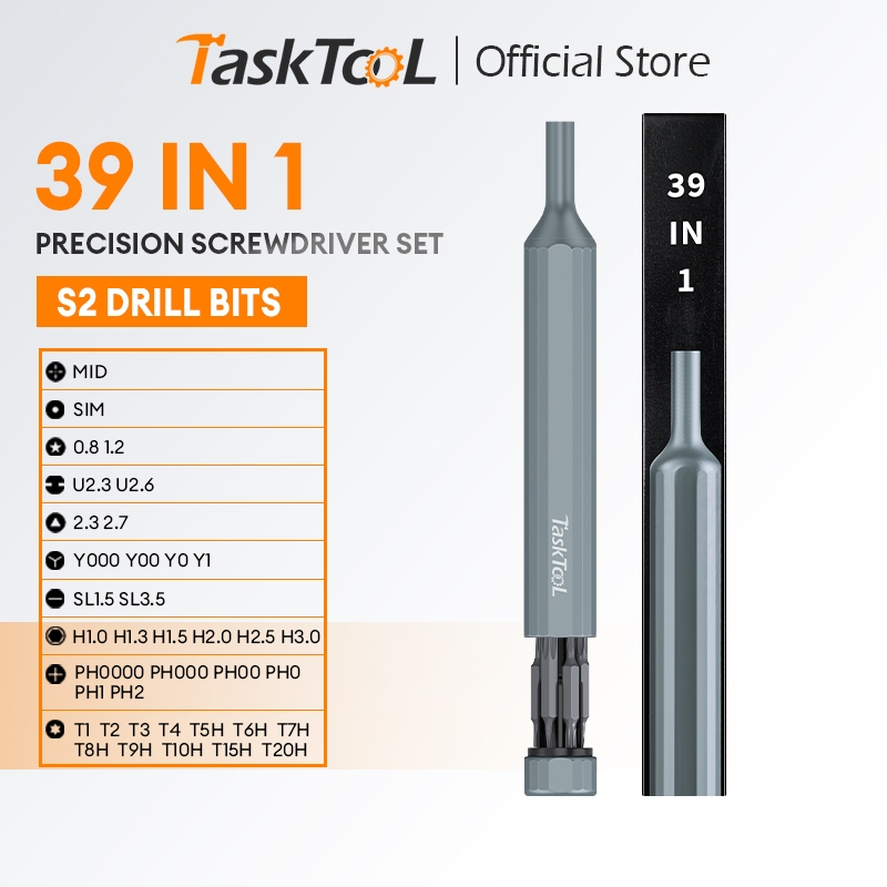 TASKTOOL 39 In 1 Precision Screwdriver Portable Magnetic Screwdriver ...