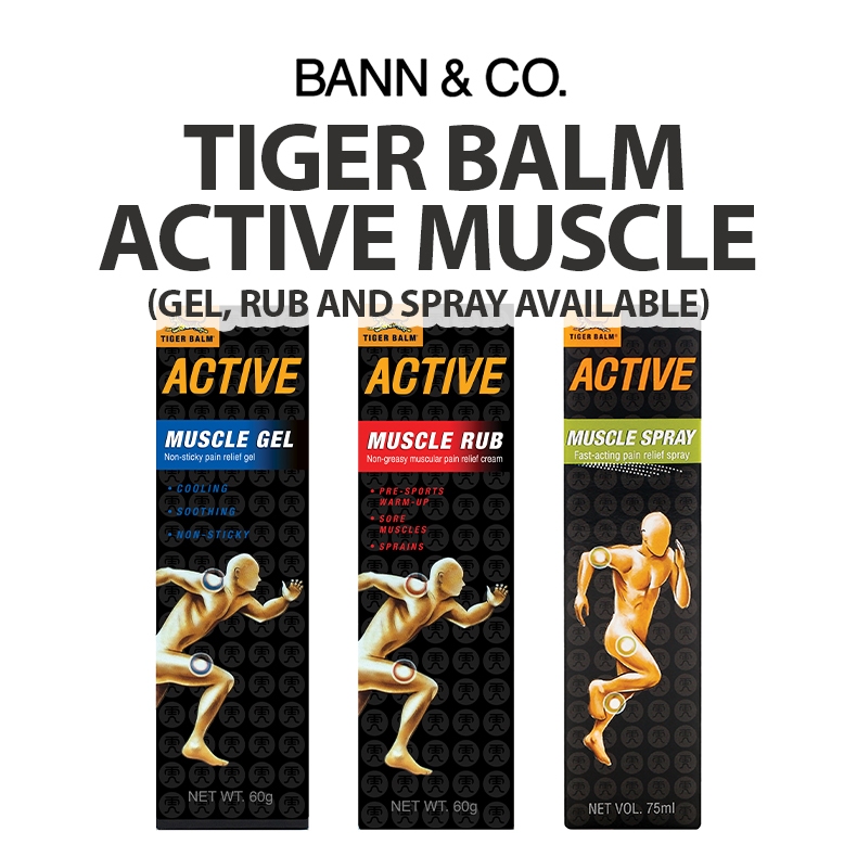 TIGER BALM Active Muscle Gel/Rub/Spray | Shopee Singapore