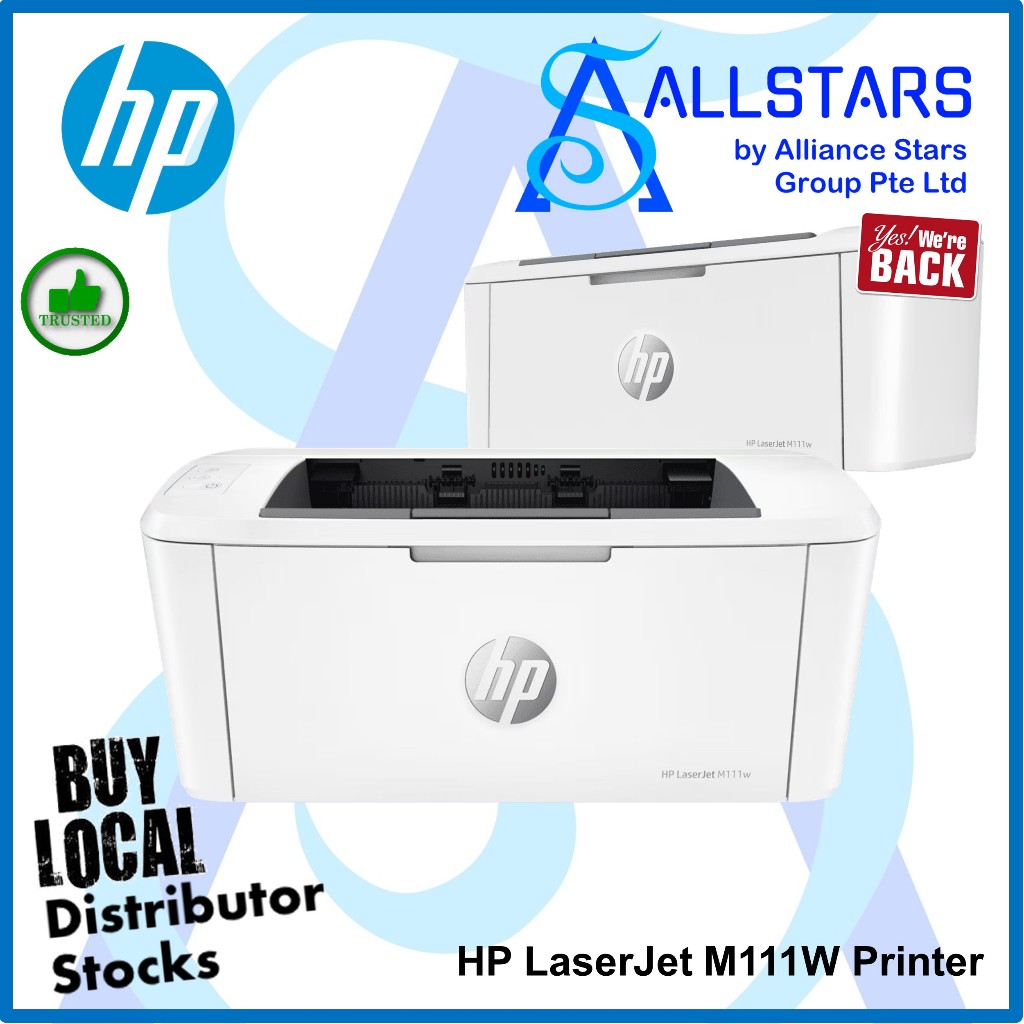 HP LaserJet M111w Printer HP LaserJet M111w Desktop Wireless Laser ...