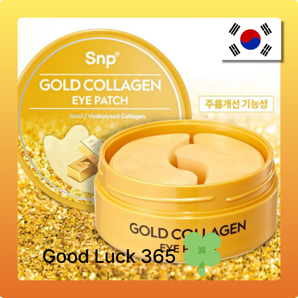 SNP Gold Collagen Eye Patch 60pcs - K-Beauty Hydrogel Anti-Aging Eye ...