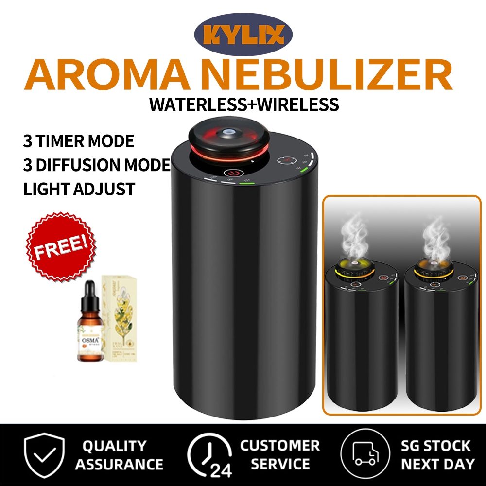 SG Stock Aroma Diffuser Nebulizer spray waterless Cordless ultrasonic ...