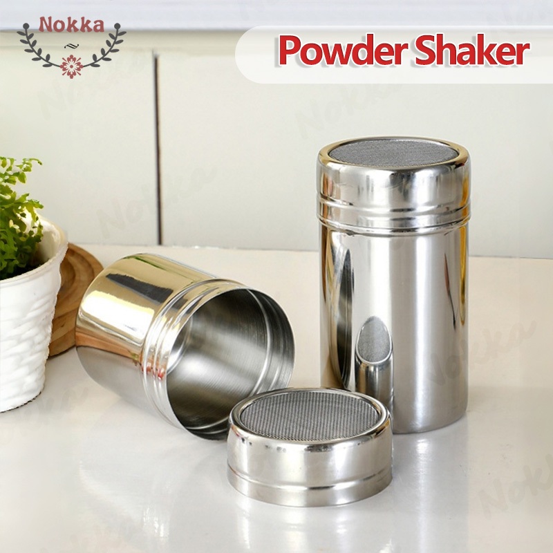 【SG】Stainless Steel Chocolate Shaker Bottle Icing Sugar Cocoa Flour ...