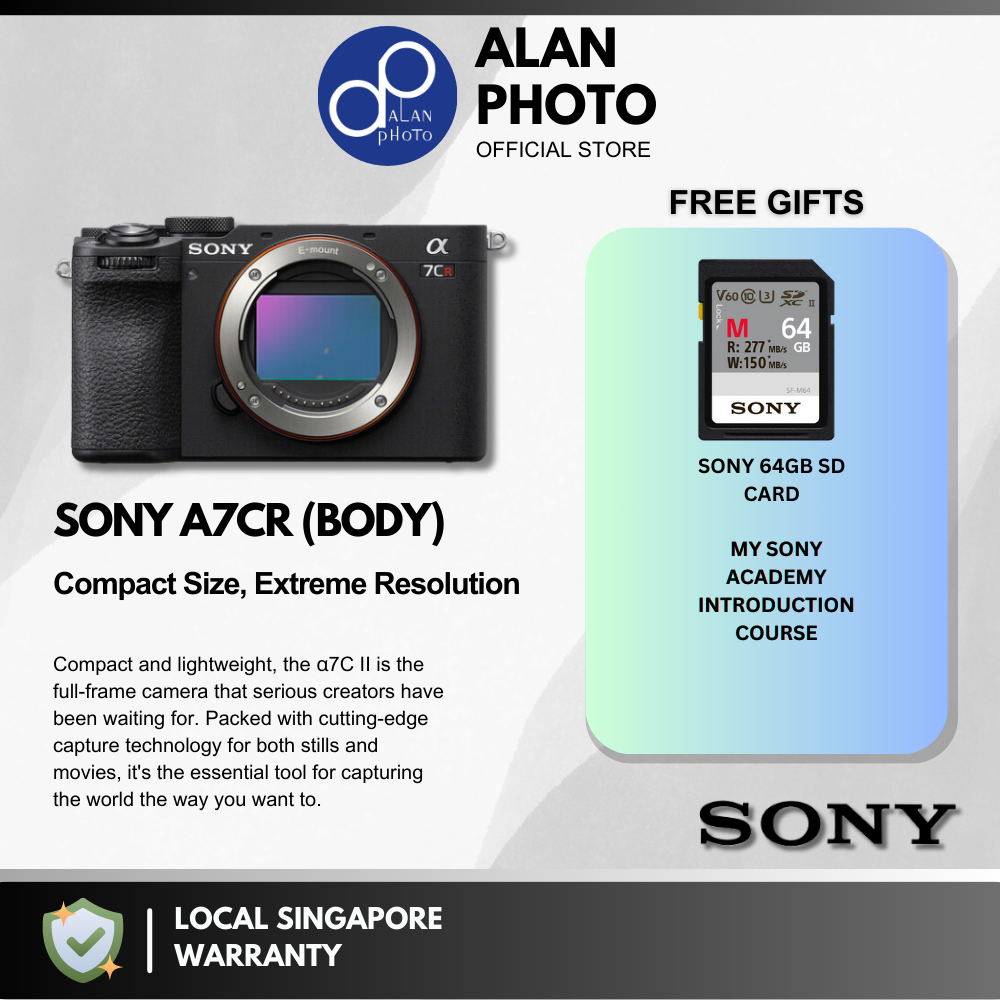 Sony a7CR ILCE-7CR Mirrorless Camera Body | Sony Singapore Warranty ...