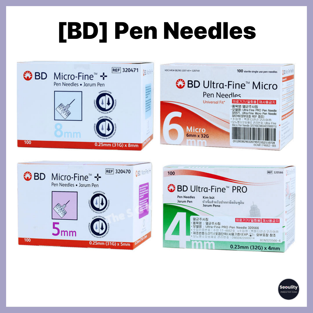 [BD] Ultra-Fine Pro / Ultra-Fine Micro 4mm 100-Piece Diabetic Pen ...