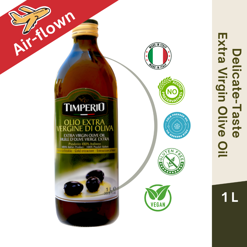 Timperio Late-Harvest Extra Virgin Olive Oil 1L – First Cold Pressed ...