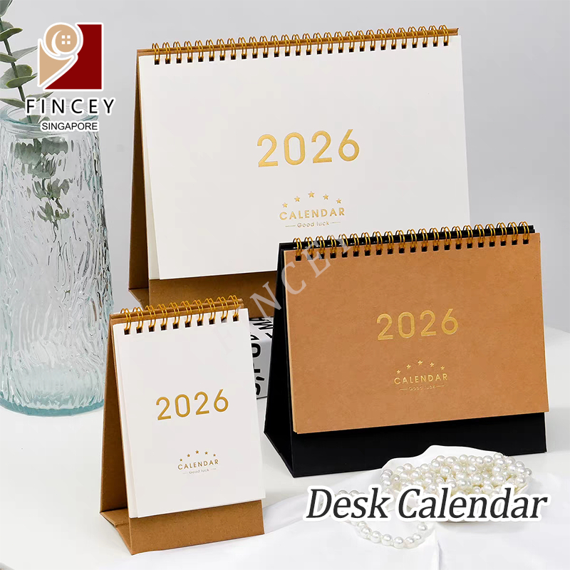 【SG】2026 Desk Calendar Table Calendar Standing Flip Desktop Calendar ...