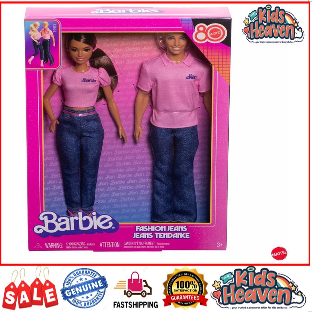 Barbie Signature Mattel 80th Flashback Fashion Jeans 2pk (100.0% ...