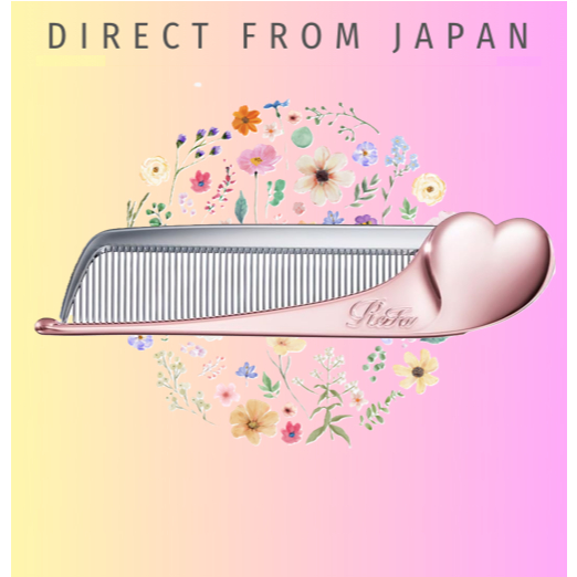 ReFa HEART COMB Aira Rose Gold Hair Comb, Gift for Women【Direct from ...