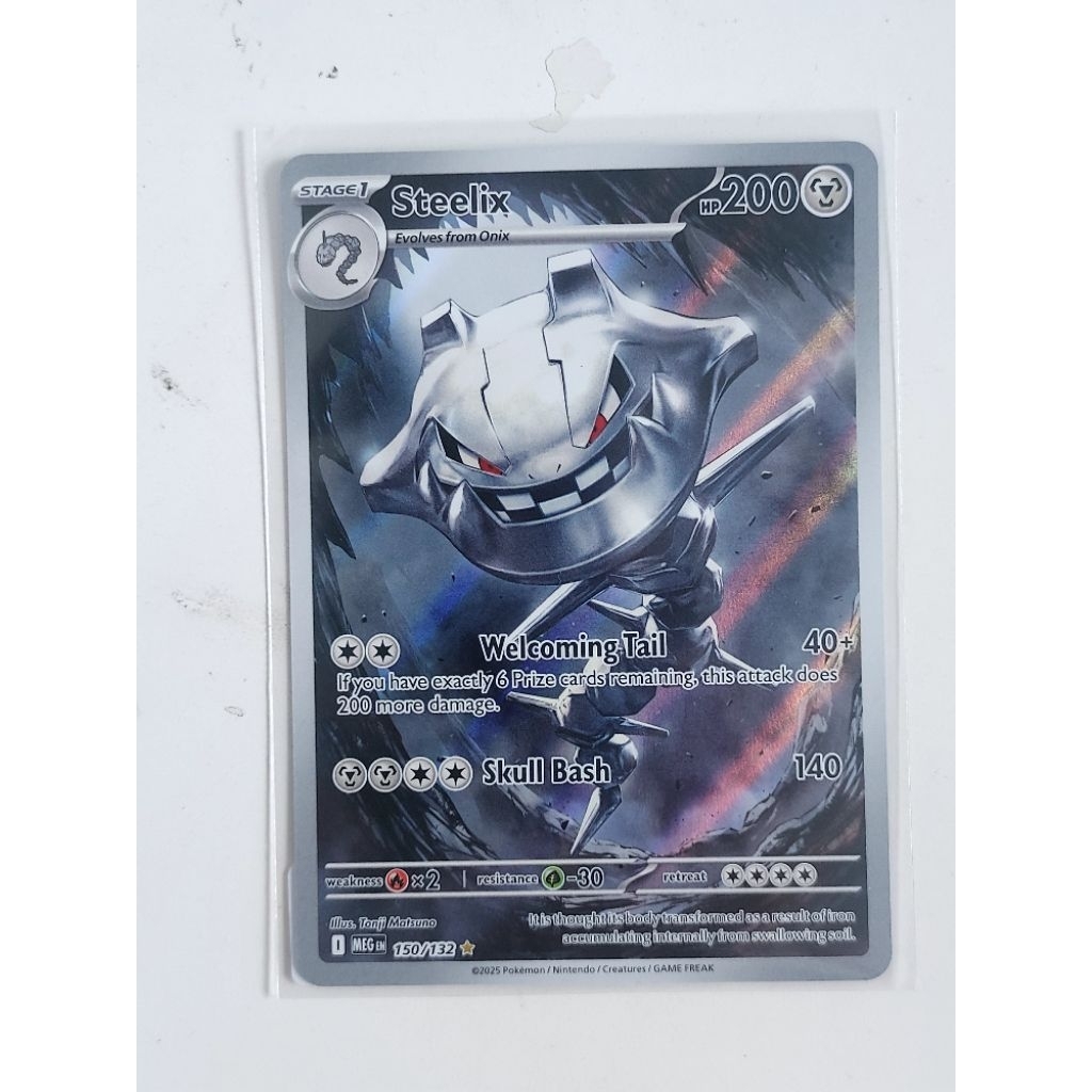 Pokemon steelix illustration rare mega evolution card | Shopee Singapore