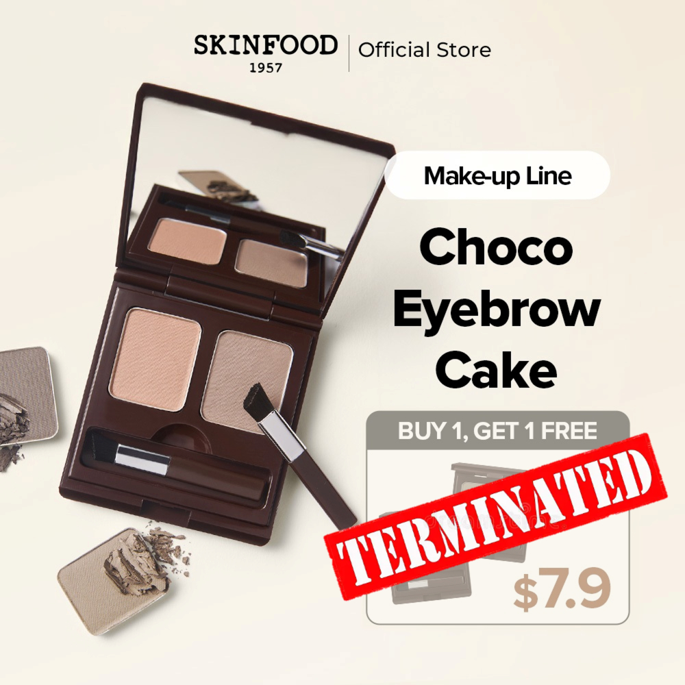 [SKINFOOD Official] Choco Eyebrow Powder Cake 2.6g / 2 Colors | Shopee ...