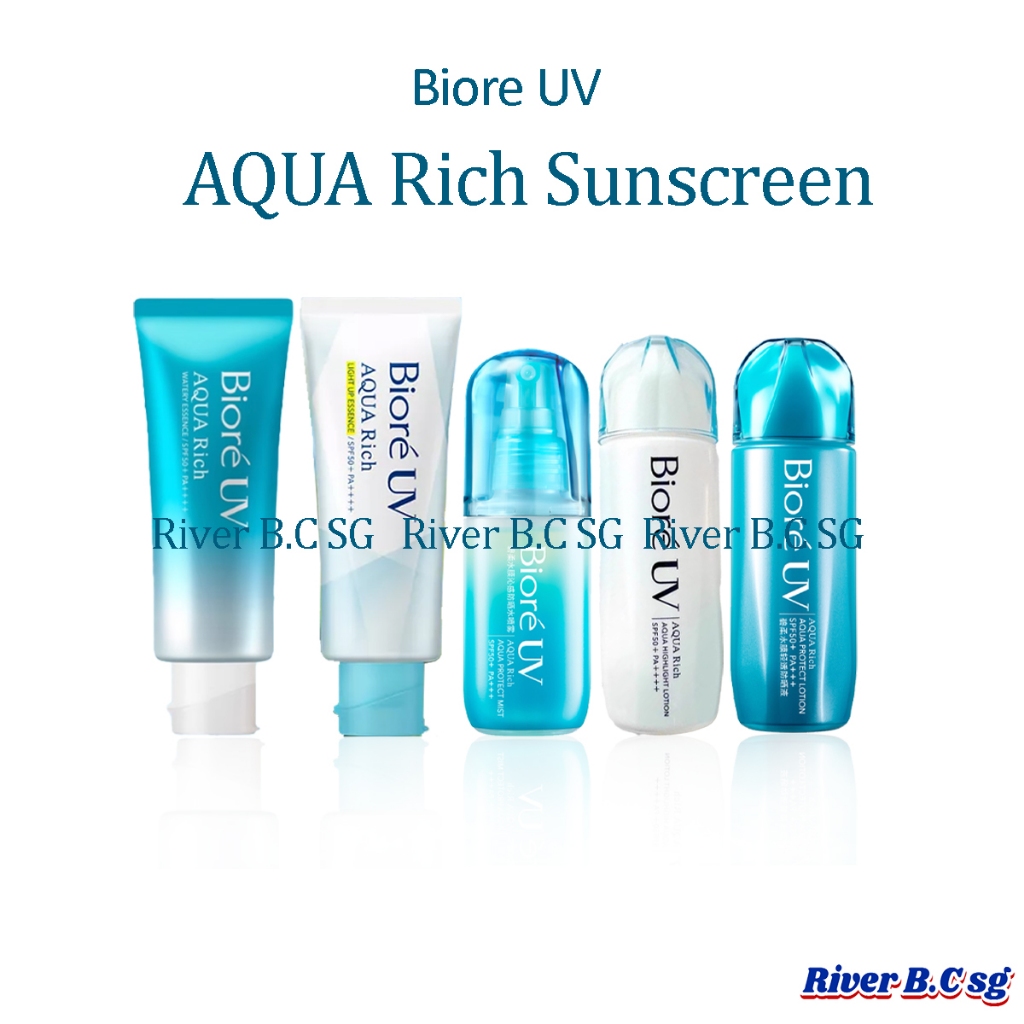Biore UV Aqua Rich Watery Essence SPF50+ PA++++ | Japanese Sunscreen ...