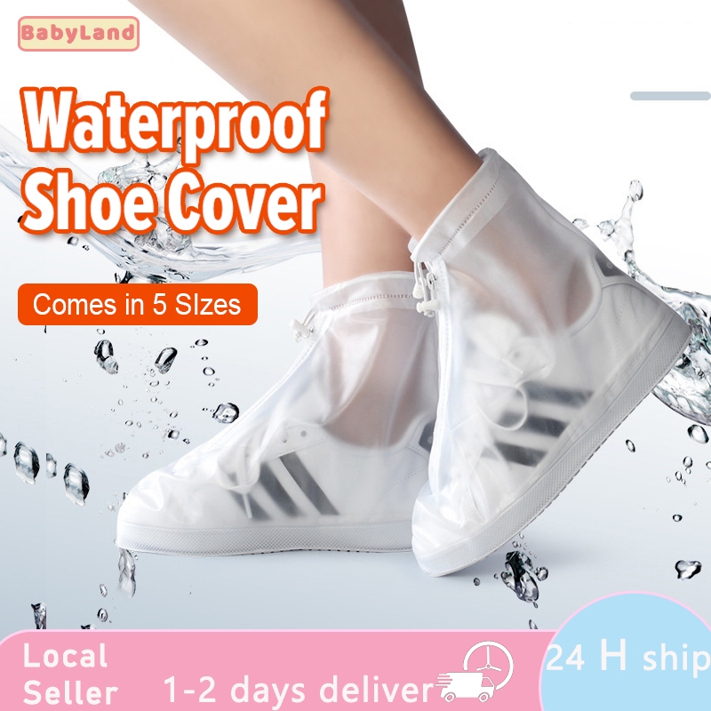 Reusable Waterproof Anti-Slip Rain Shoe Cover Raincoat Durable PVC ...