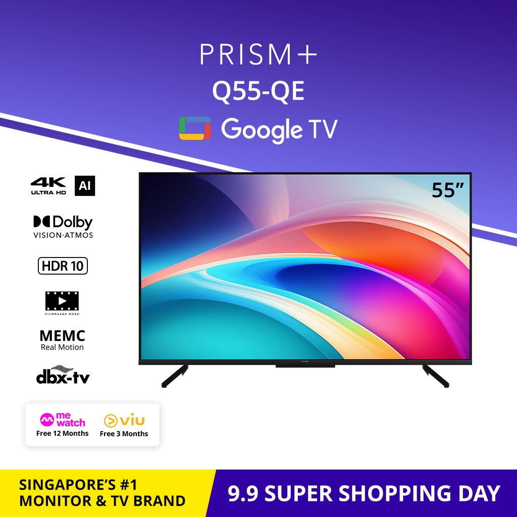 PRISM+ Q55 Quantum Edition | 4K AI Google TV | 55 inch [Arrives in ...