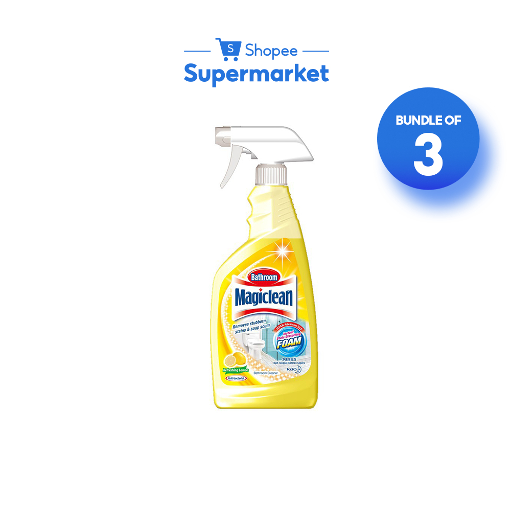 [Bundle of 3] Magiclean Bathroom Cleaner Trg Lemon (500ml) | Shopee ...