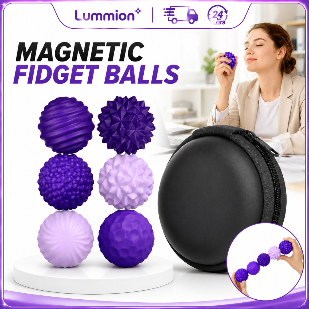 Magnetic Sensory Stress Balls For Anxiety ADHD Autism Relief Silicone ...