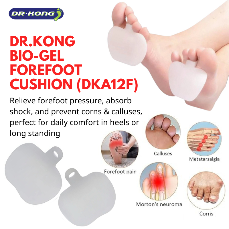 Dr. Kong Bio-Gel Forefoot Cushion - Forefoot Pain Relief & Pressure ...