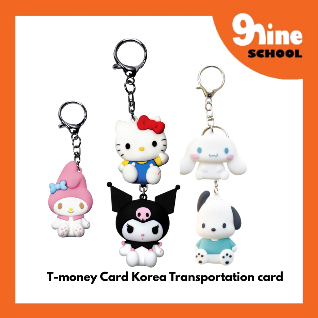 [Sanrio] Silicon Figure T-money Card | 3D Charm Korea Transportation ...