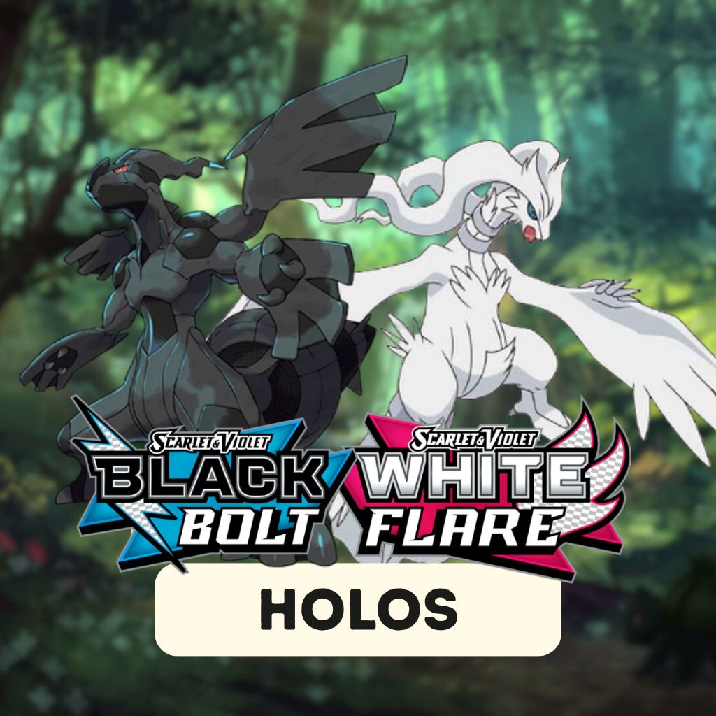 (ENG) Holos singles Black bolt white flare Pokemon trading card game ...