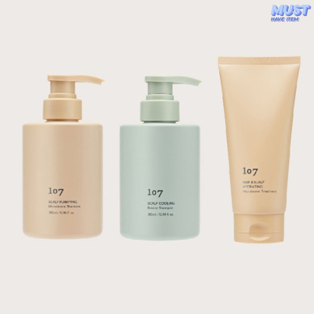 107 Scalp Cooling Breeze Shampoo 380ml, 107 Microbiome Mild Acidic ...