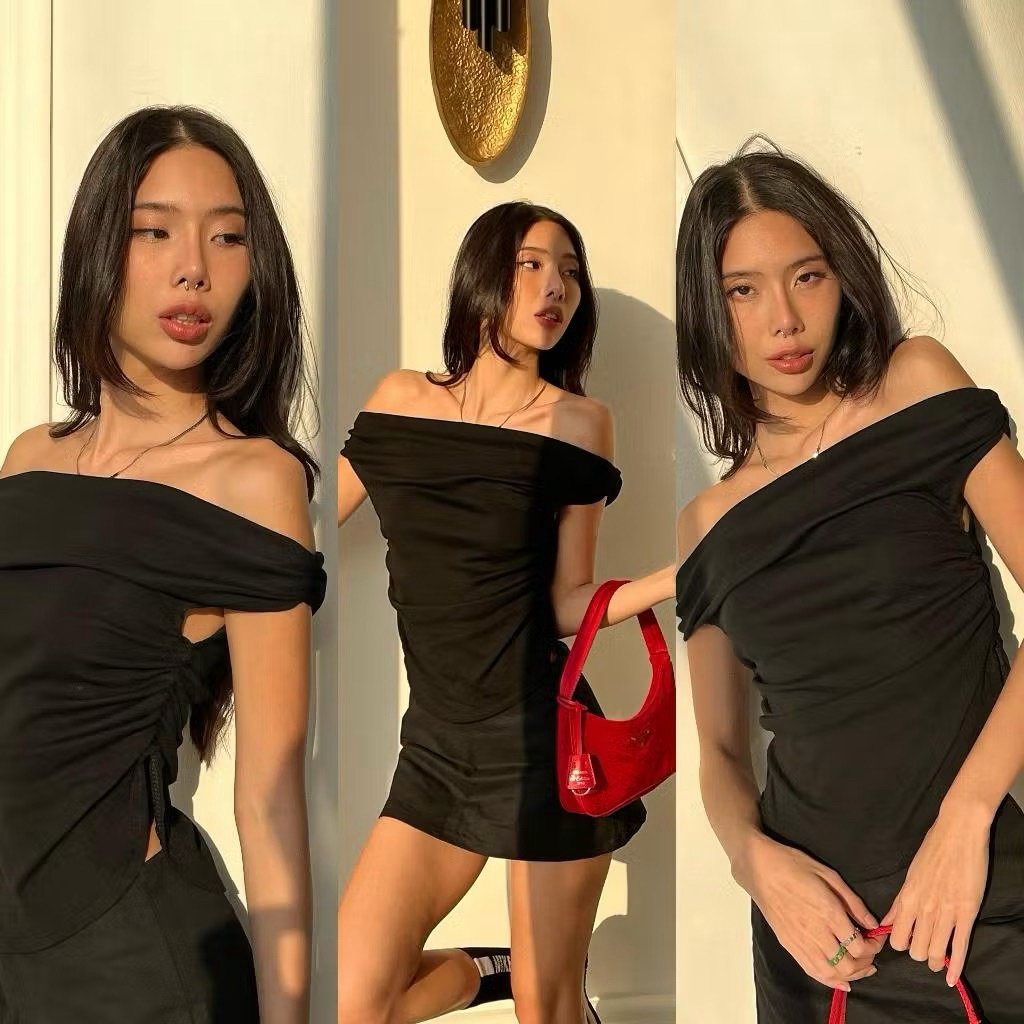 ATIPA - Tamie Off Shoulder Top - Easy wear off shoulder top | Shopee ...
