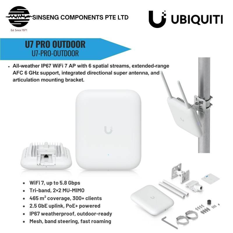 Ubiquiti Unifi U7-Pro-Outdoor BE10700 U7 Pro Outdoor Access Point ...