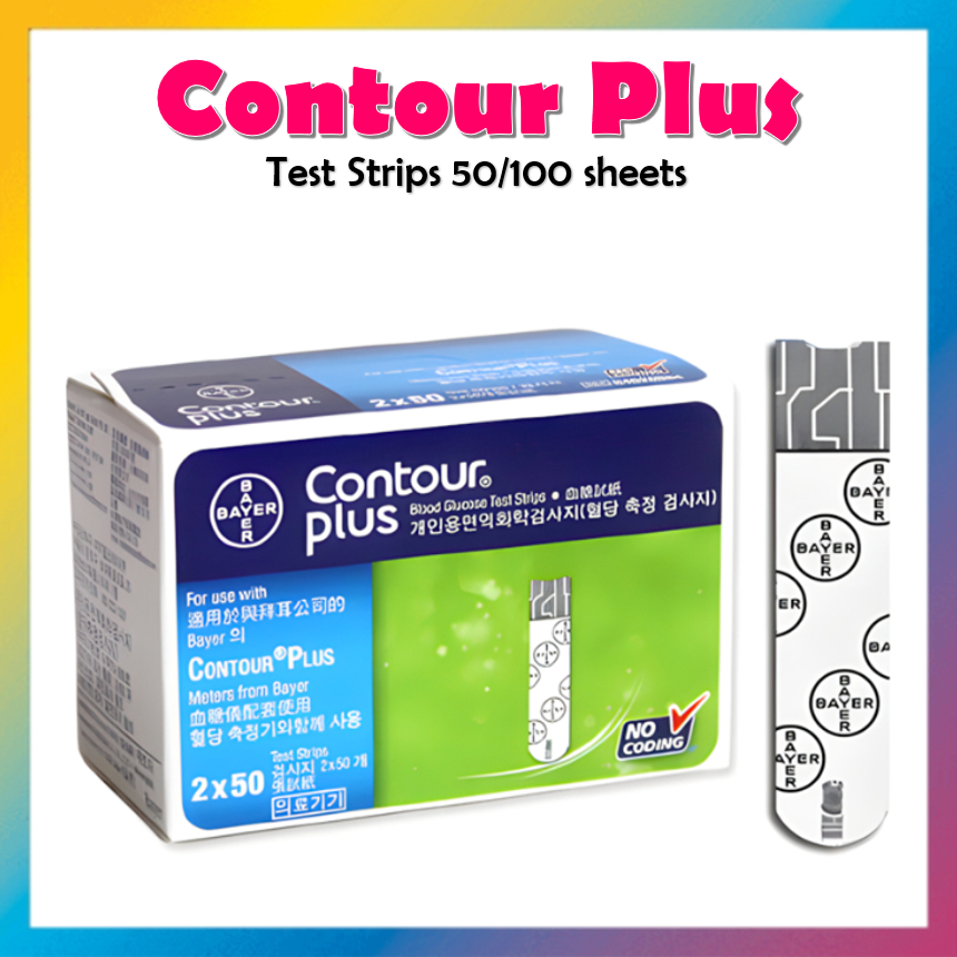 [Contour Plus] Test Strips 50/100 sheets | Shopee Singapore