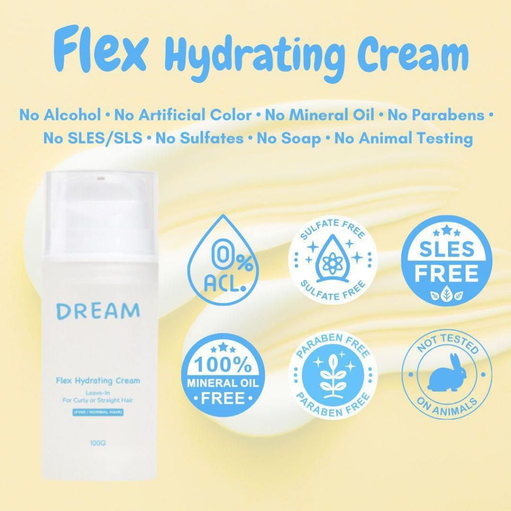 DREAM Flex Hydrating Cream Leave-In 100g | Anti-Frizz Hair Cream ...