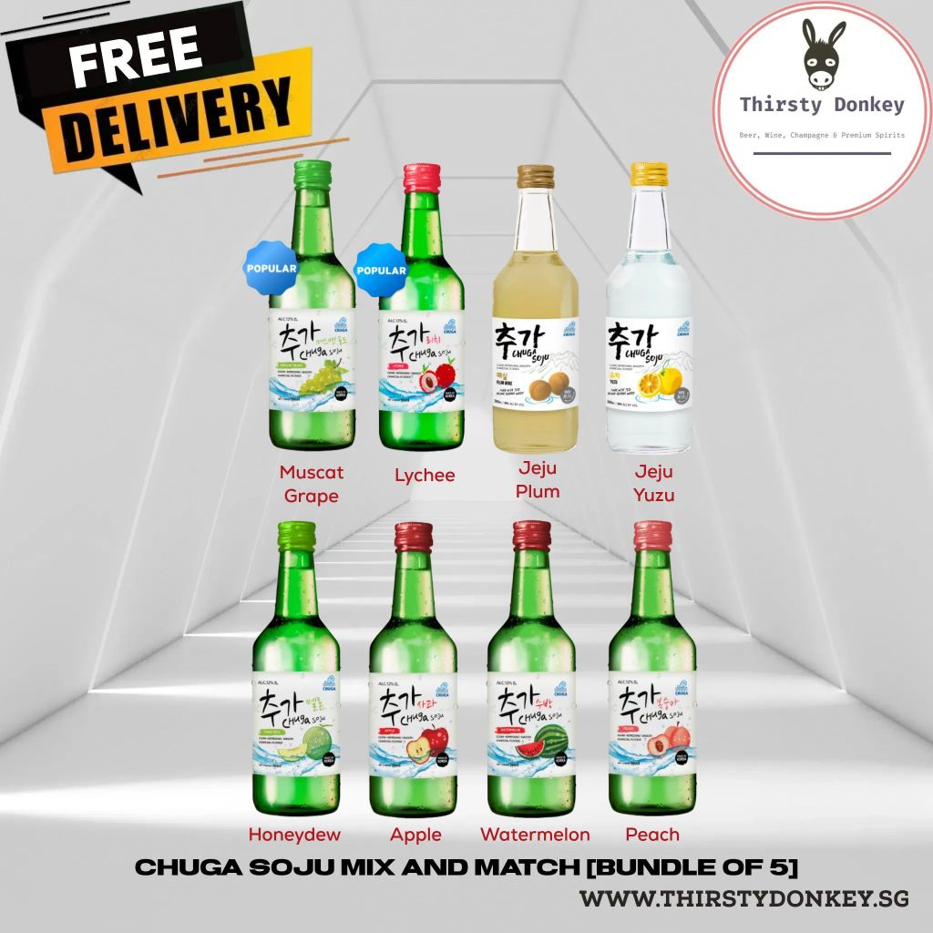 Chuga Soju Mix and Match [Bundle of 5] | Shopee Singapore