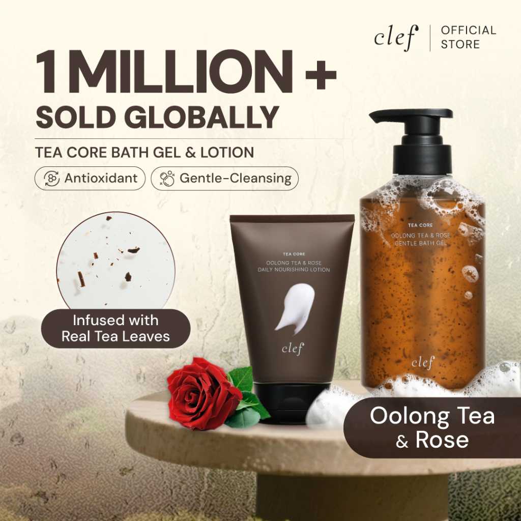 [BEST SELLER] CLEF Tea Core Series | Oolong Tea & Rose | Gentle Bath ...