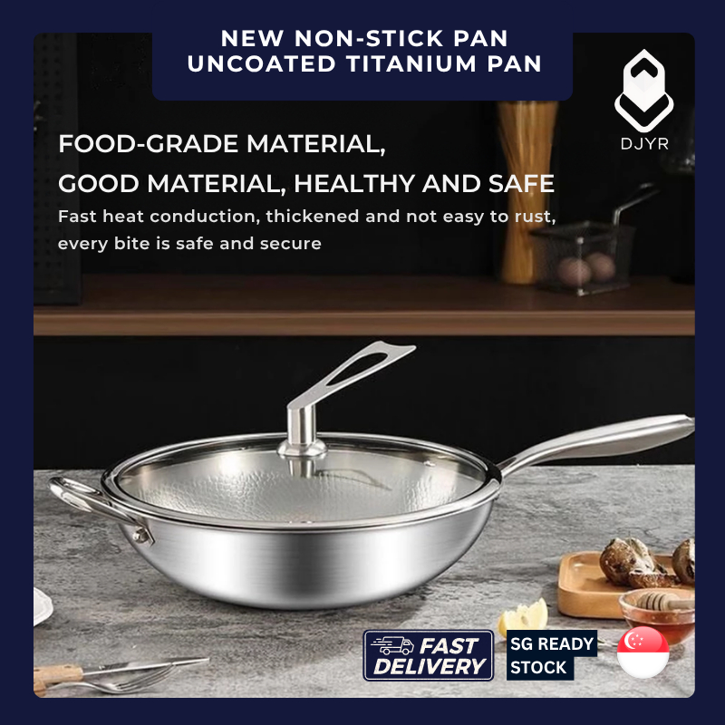 Pure Titanium Frying Pan | Lightweight, Non-Stick, Rust-Free Cookware ...
