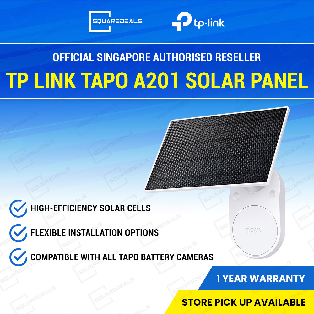 TP Link Tapo A201 Solar Panel 360° with Adjustable Mounting bracket for ...