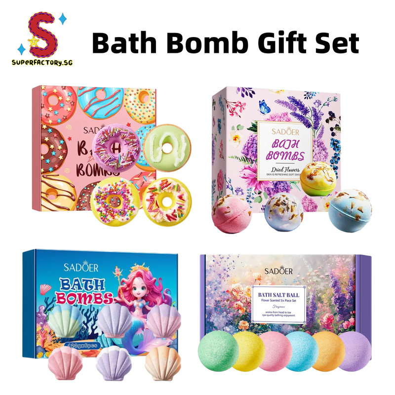Sadoer Bath Bomb, Bath Salt Bomb, Bathtub Bubble Bath Oil Ball ...