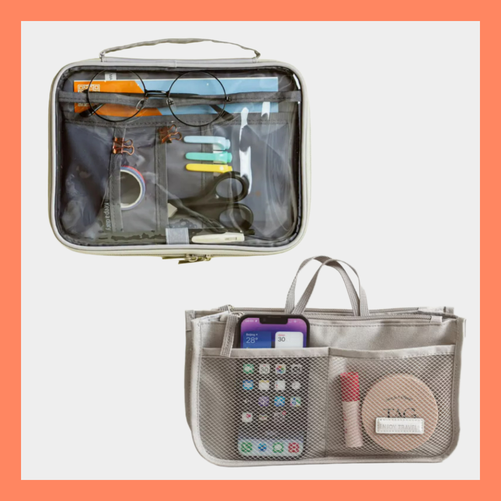 [DAISO Korea] Transparent Cover Book & Multi Use Pouch Inner Bag ...