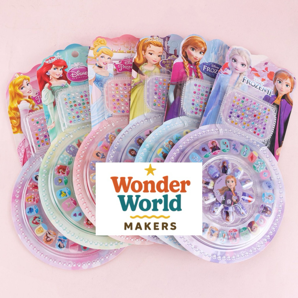 🌈SG Stock🌈 24 Each A Box Disney Frozen 2 Children Nail Stickers Toys ...