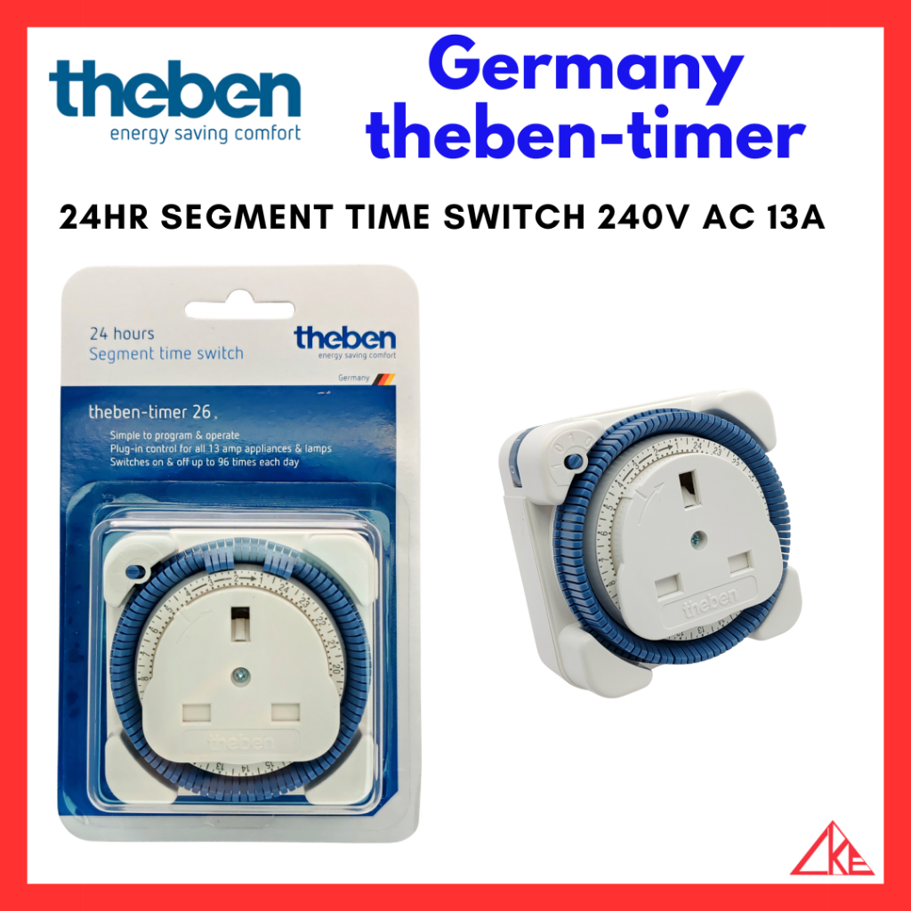 Germany theben timer 24HR Segment Time Switch 240V AC 13A | Shopee ...