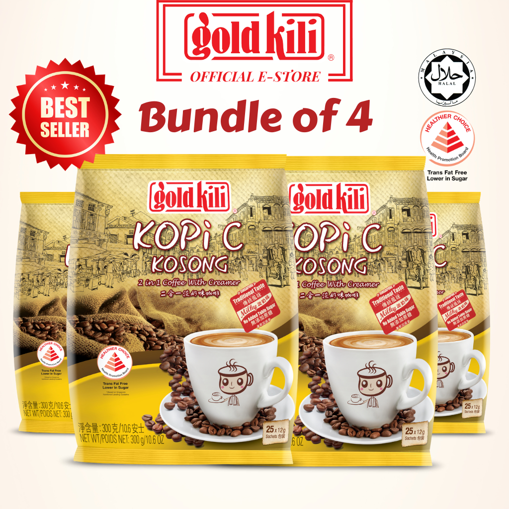 [Gold Kili] 2-in-1 Traditional kopi-C Kosong Instant Coffee (Bundle ...