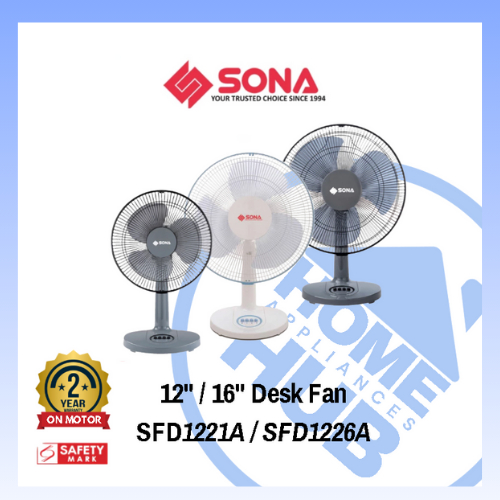 [Ready Stock] Sona 12 - 16 Inch Desk Fan - SFD 1226A SFD1226A SFD1221A ...