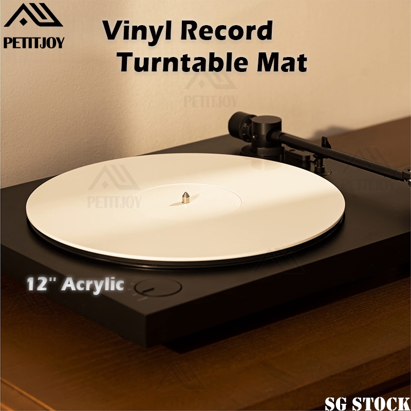 【SG】12'' Acrylic Turntable Slip Mat Anti-static LP Record Pad 3mm for ...