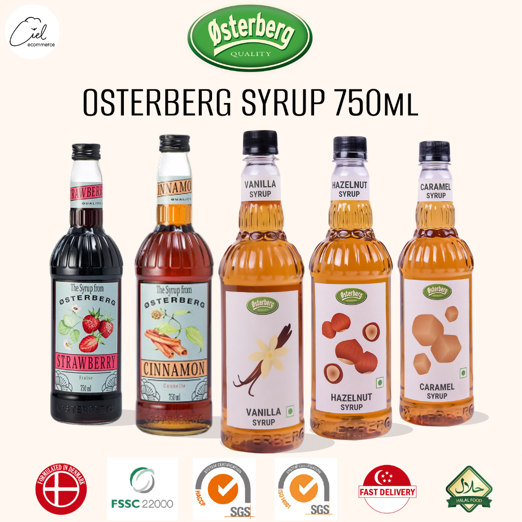 Osterberg Flavored Syrups 750ml - Assorted Flavors [Mix & Match ...