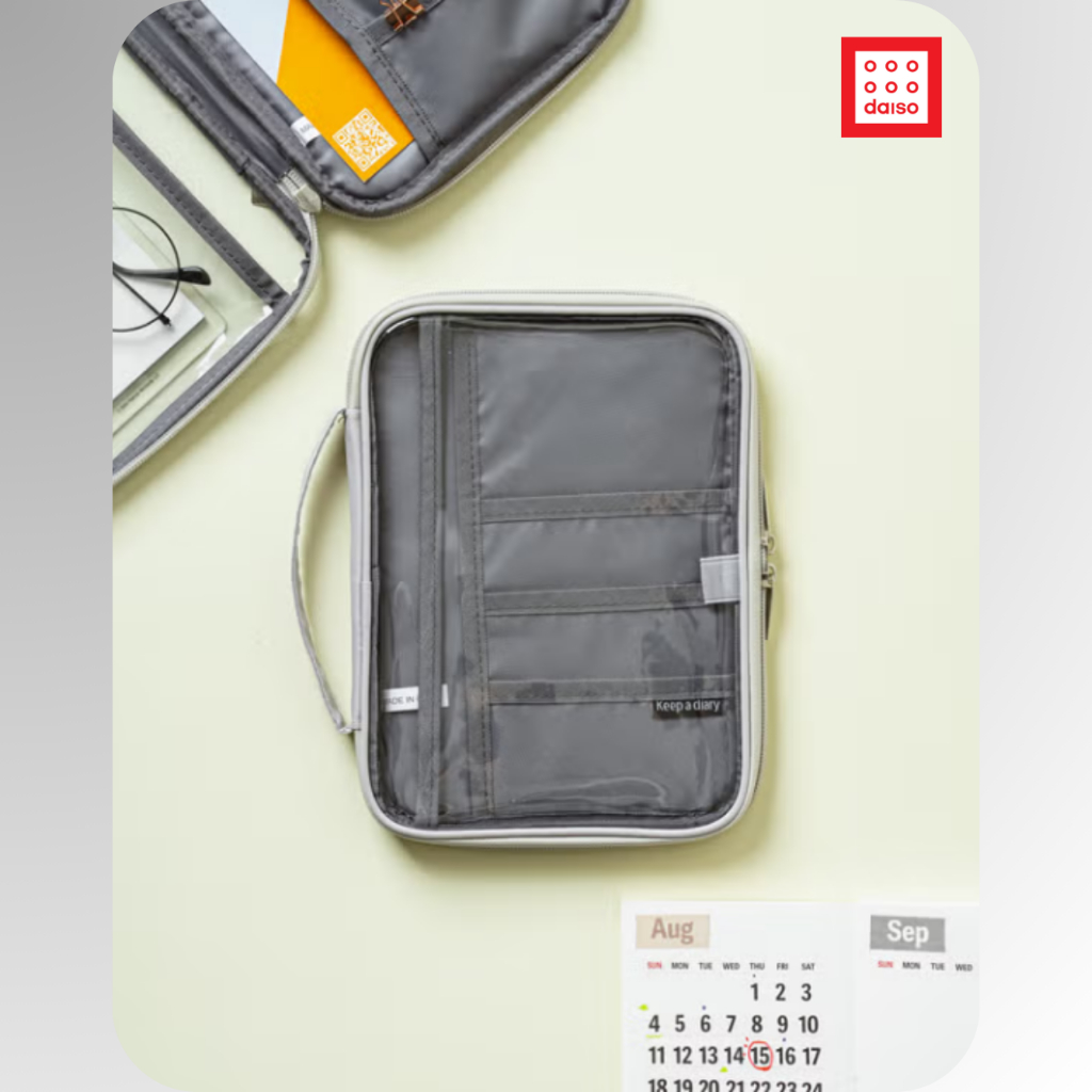 [DAISO KOREA] Transparent Cover Book Pouch | Smart storage you can see ...