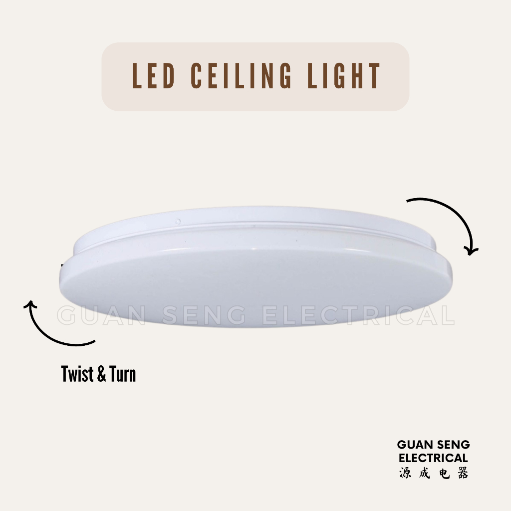 LED Ceiling Light 24W 36W - Daylight 3 Tone | Guan Seng Electrical ...