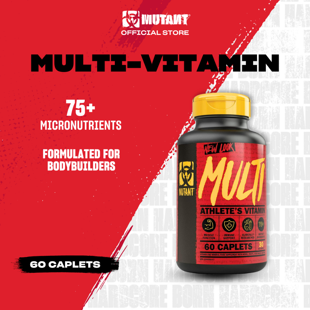 Mutant MULTI 60 Caplets | Supports healthy muscle function | High ...