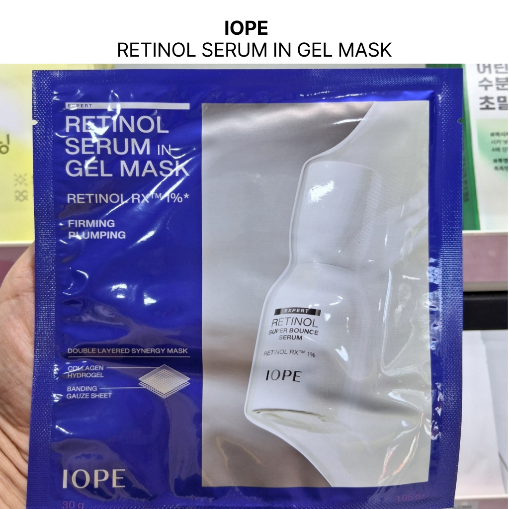 [IOPE] RETINOL SERUM IN GEL MASK#Shipped from korea | Shopee Singapore