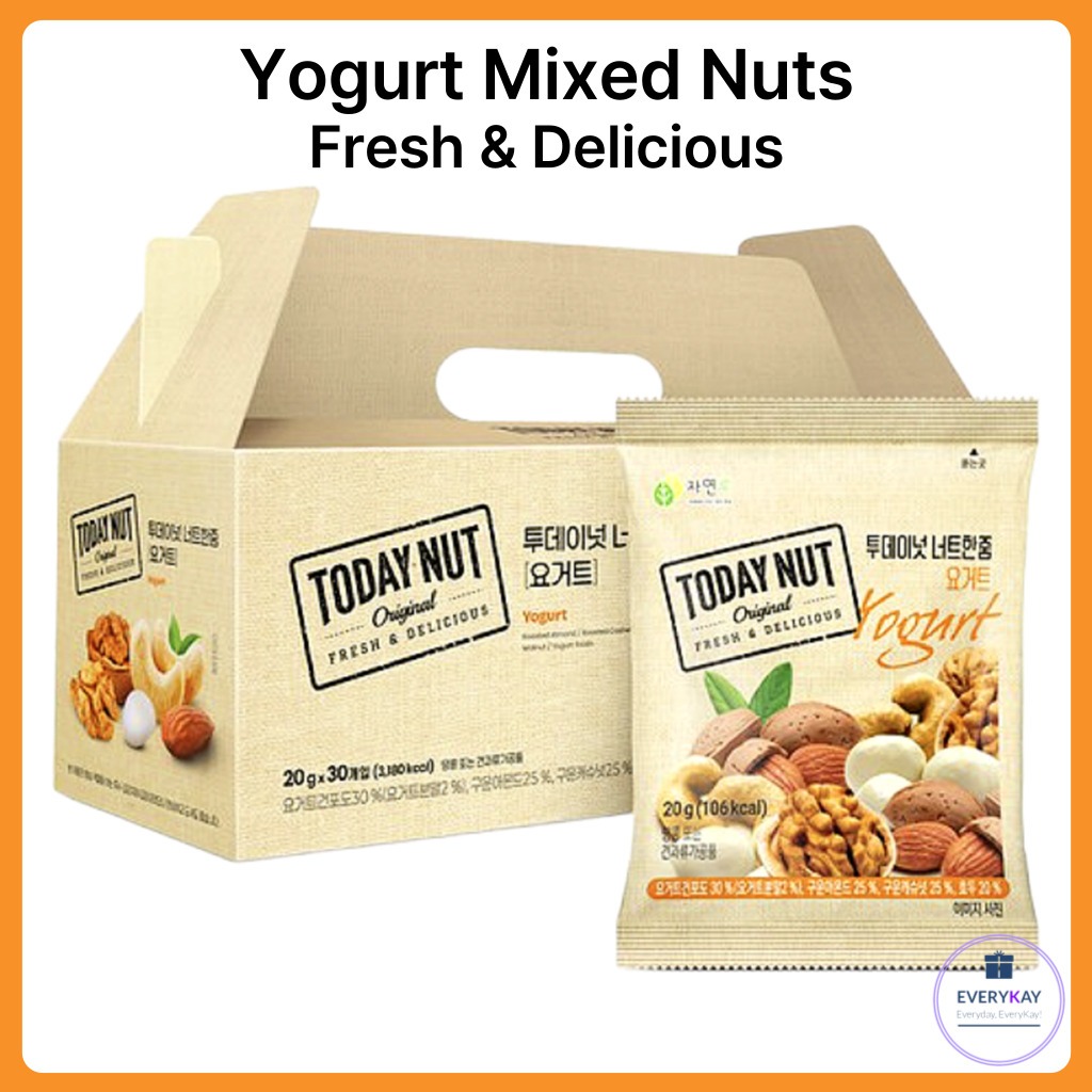 [TODAY NUT] Yogurt Mixed Nuts – 20g x 30 Packs | 30 Daily Packs ...