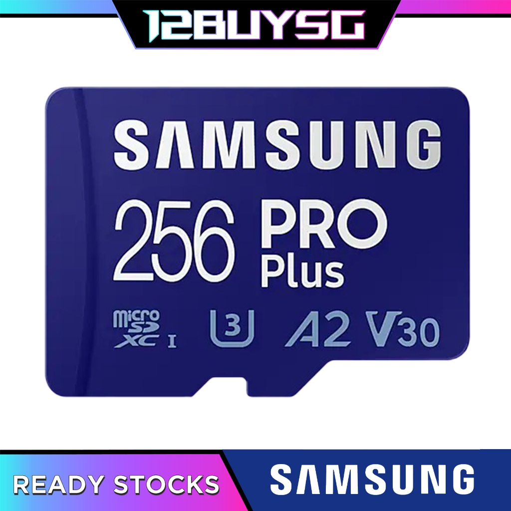 Samsung PRO Plus microSD Card U3 A2 V30 UHS-I Up to 180MB/s 256GB 512GB ...