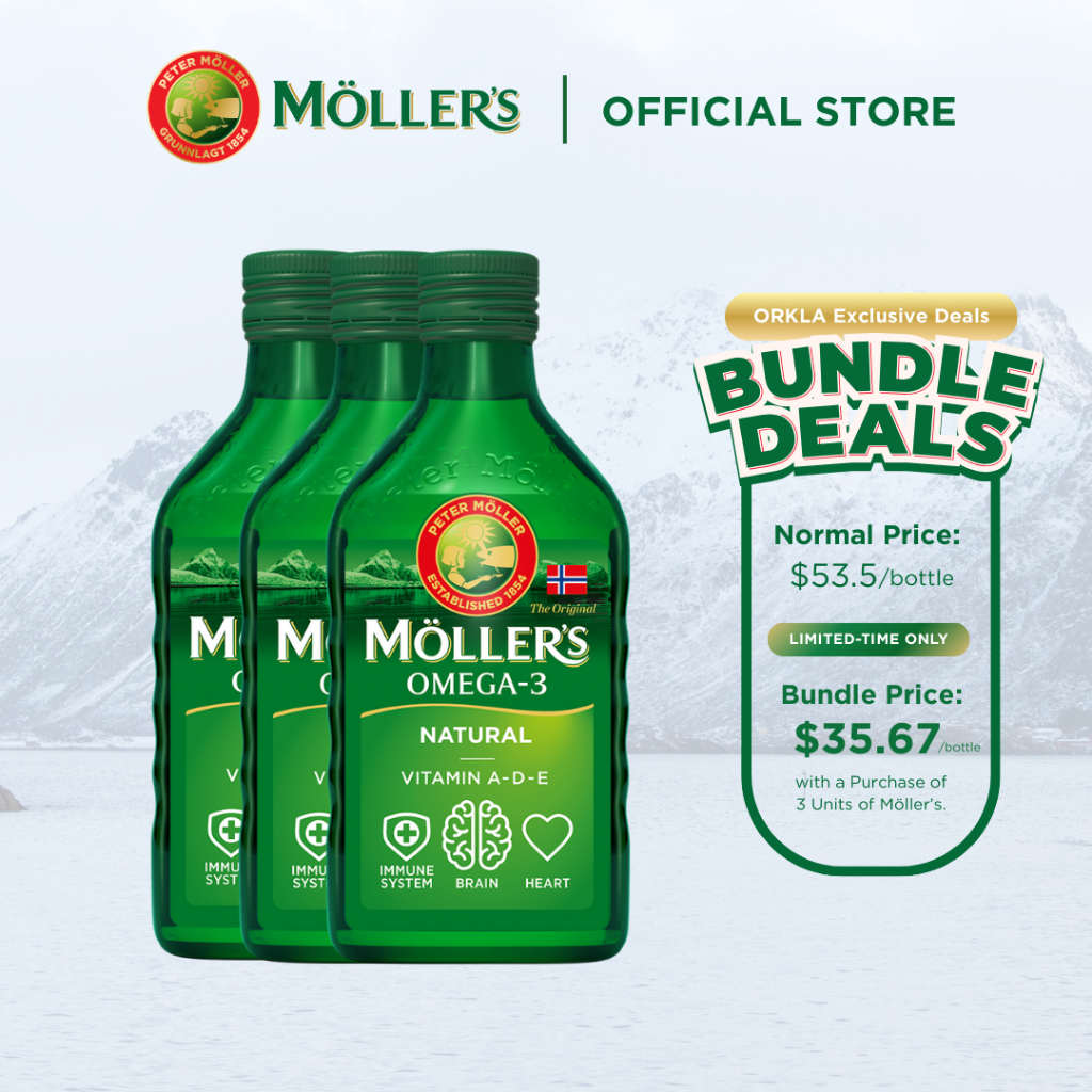 Moller’s ® | Omega 3 Cod Liver Oil | Bundle of 3 | Shopee Singapore