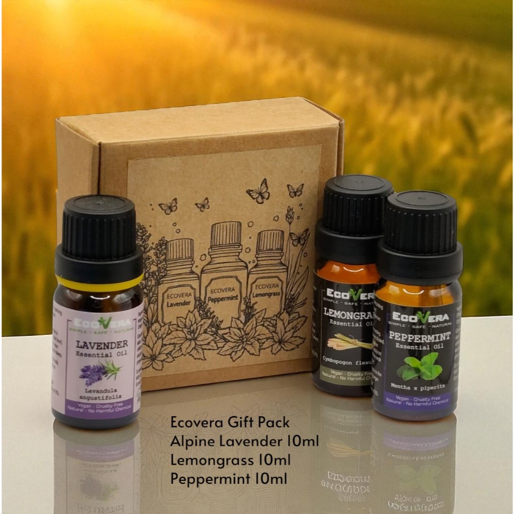 Ecovera Essential Oil Gift Set, Pure Essential Oil, Therapeutic Grade ...