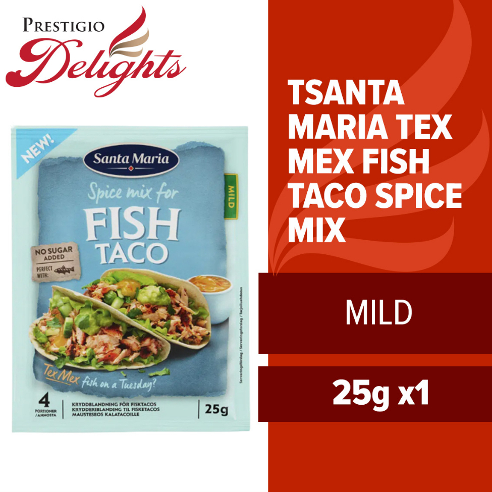 (Bundle of 2)Santa Maria Tex Mex Fish Taco Spice Mix Mild 25 G | Shopee ...