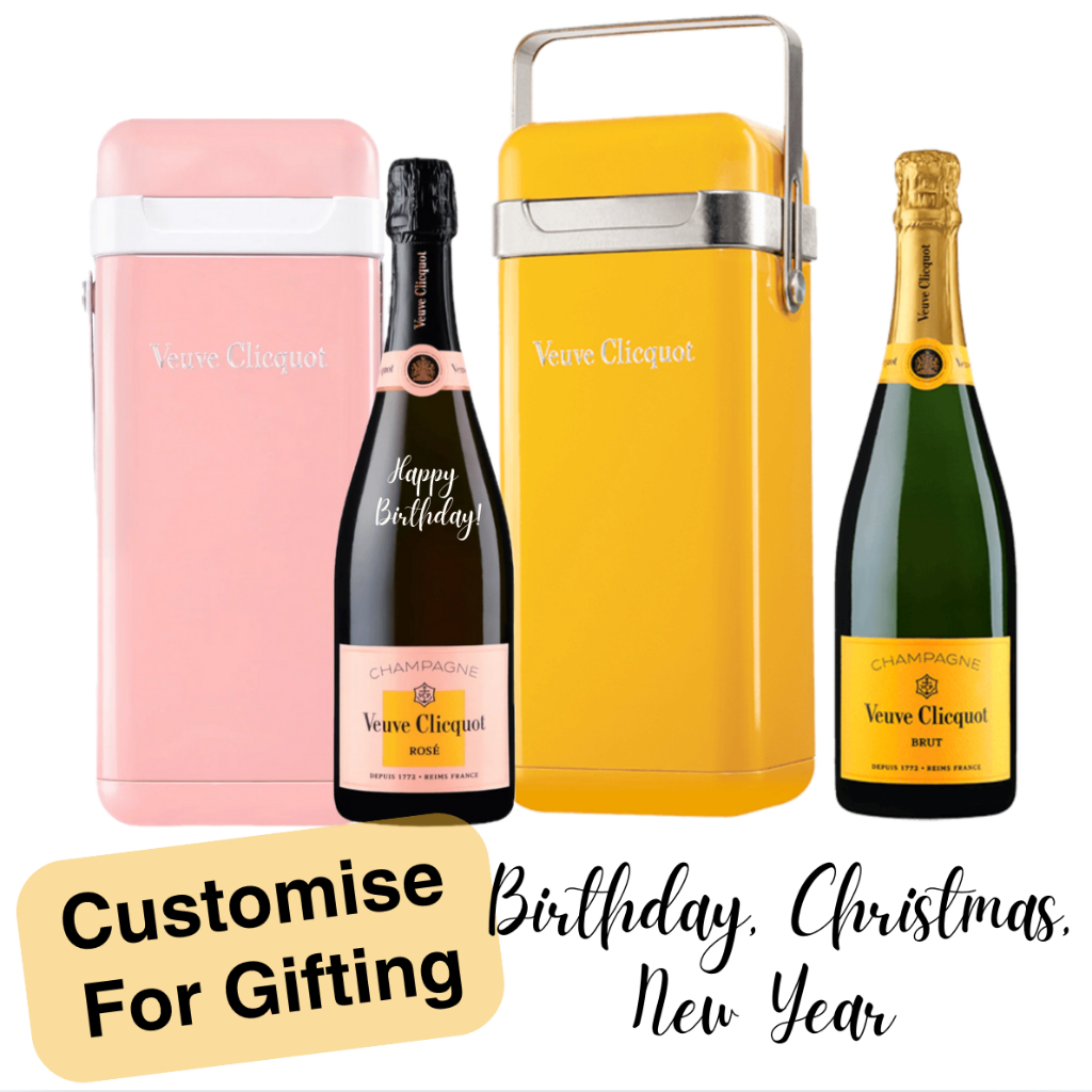 Veuve Clicquot Rose / Yellow Label In Limited Ed Cooler Box Champagne ...