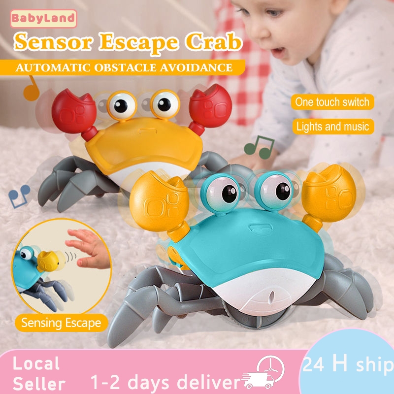 Crab Crawling Baby Toy Smart Automatically Avoid Obstacles Toddler Toy ...